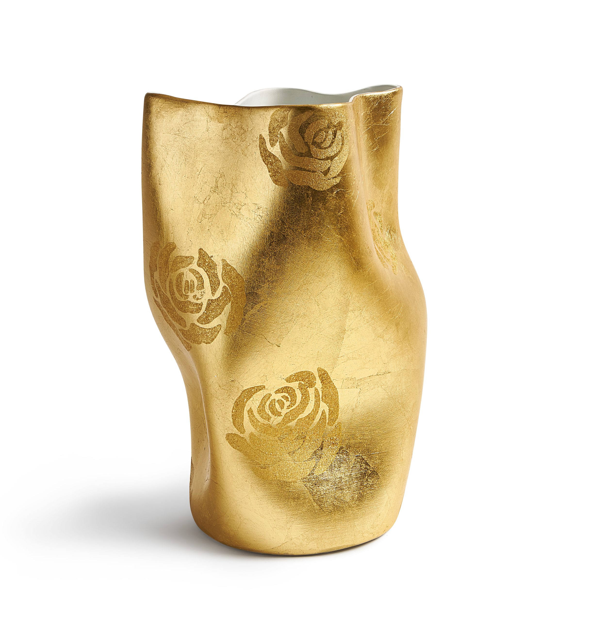 Gold Roses Vase 8386-21 by Maitland Smith | Marc Pridmore Designs