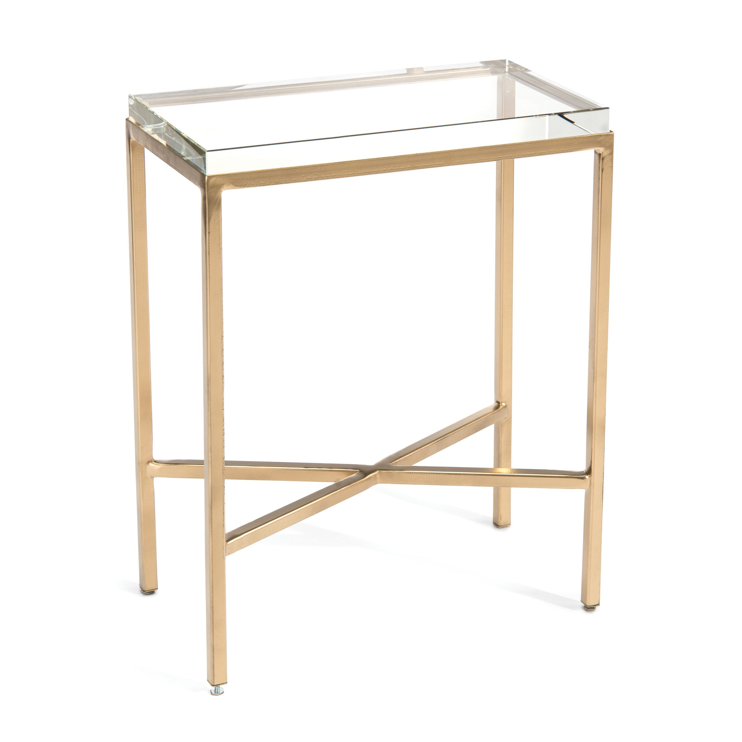 Glass Block Side Table by John Richard | Marc Pridmore Designs
